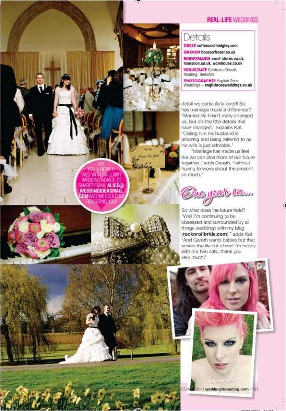 Our Wedding Featured in Wedding Ideas Magazine (Again!) · Rock n Roll Bride