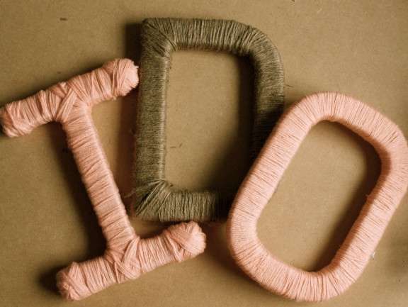 DIY Tutorial: Twine Wrapped Letters · Rock n Roll Bride