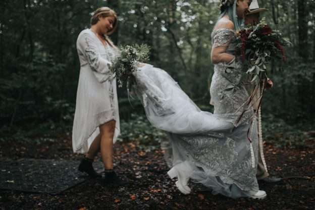 Folklore & Fantasy Pagan Woodland Wedding · Rock n Roll Bride