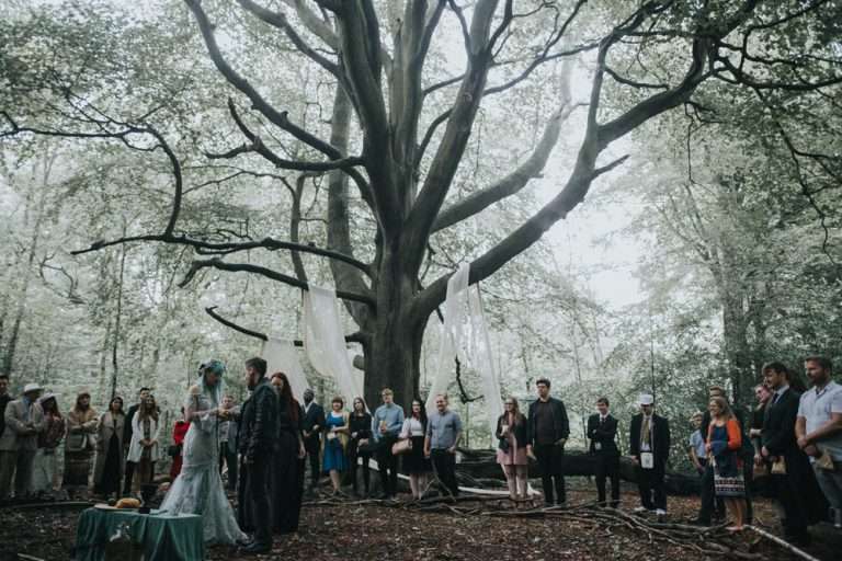 Folklore & Fantasy Pagan Woodland Wedding · Rock n Roll Bride