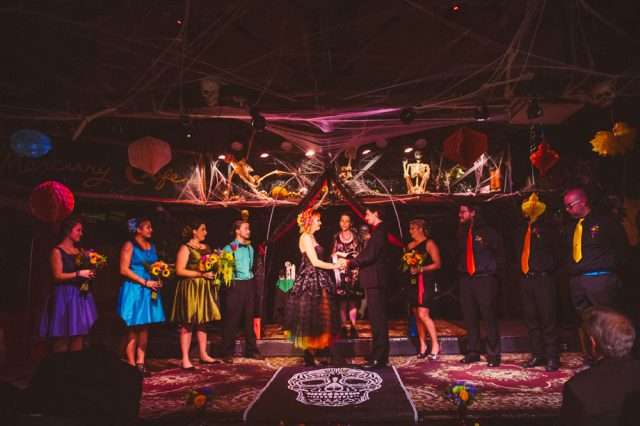 Insanely Colourful & Macabre Fiesta Wedding · Rock n Roll Bride