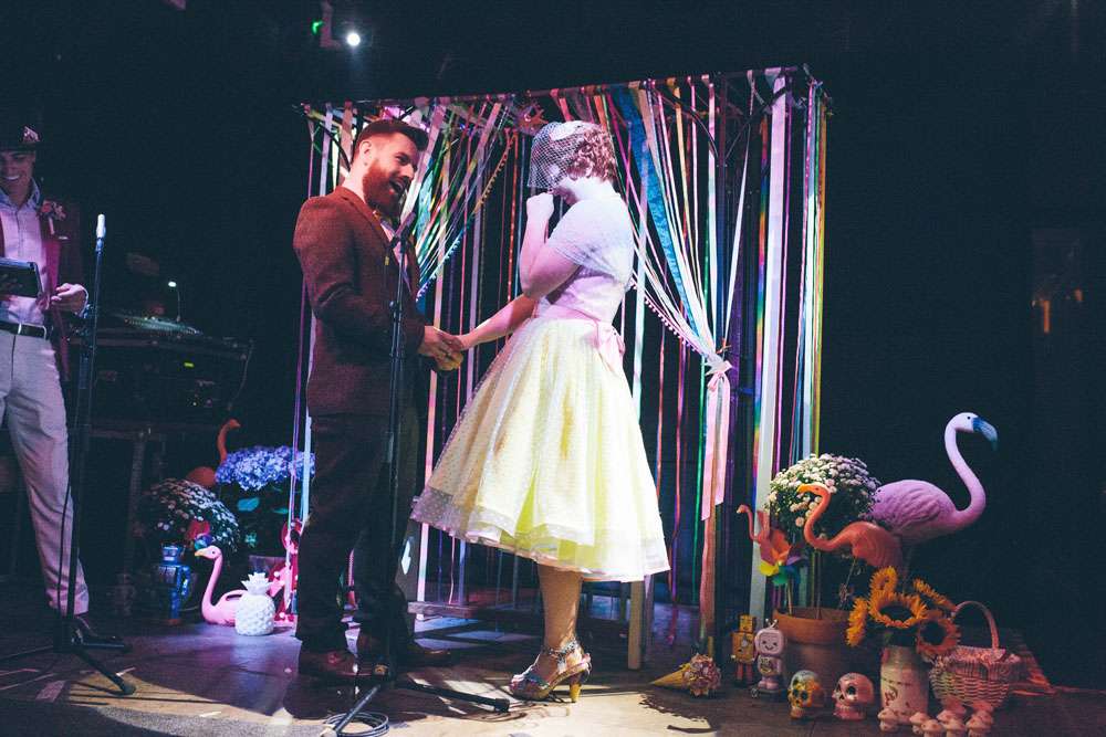 Kitsch Robot Themed Wedding on a £5000 Budget · Rock n Roll Bride