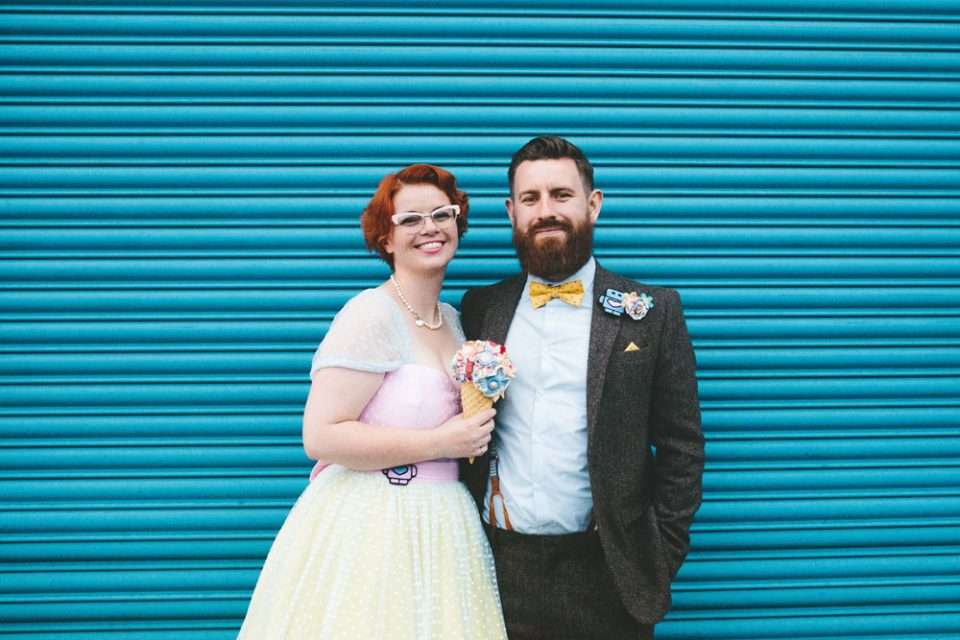 Kitsch Robot Themed Wedding on a £5000 Budget · Rock n Roll Bride
