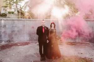Gothic Funeral Vow Renewal in a Spanish Monastery · Rock n Roll Bride