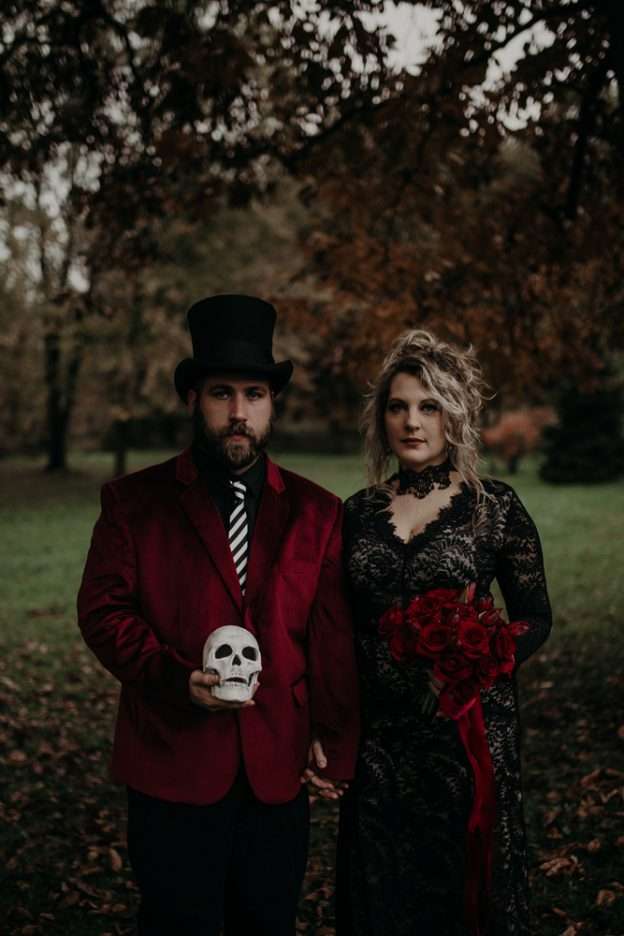 Macabre Edgar Allen Poe Inspired Bridal Shoot · Rock n Roll Bride
