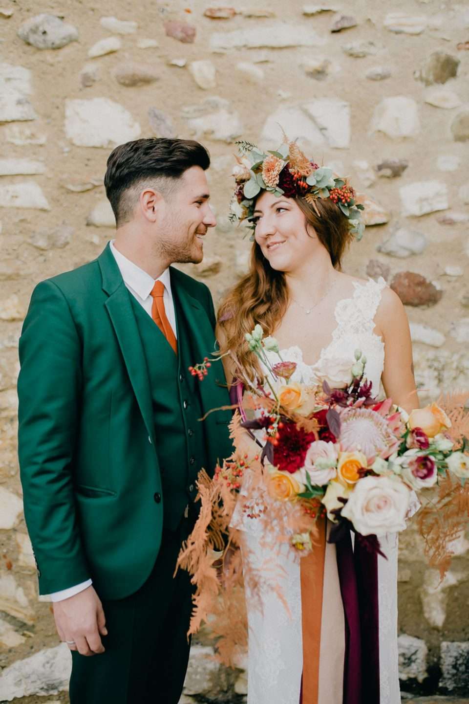 An Autumnal, Geometric Themed Italian Wedding with Two Ceremonies ...