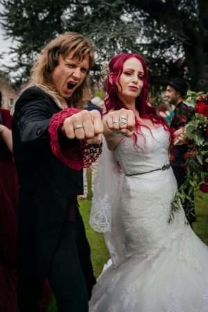 Classical Music Meets Metal in a Midnight Garden Wedding · Rock n Roll ...