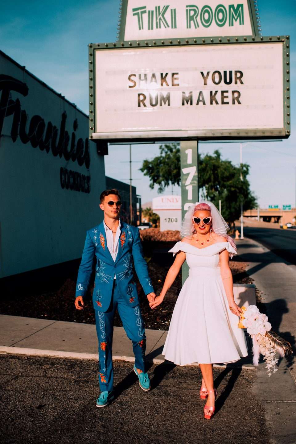 A Rock n Roll Romance Runaway Wedding in Vegas · Rock n Roll Bride