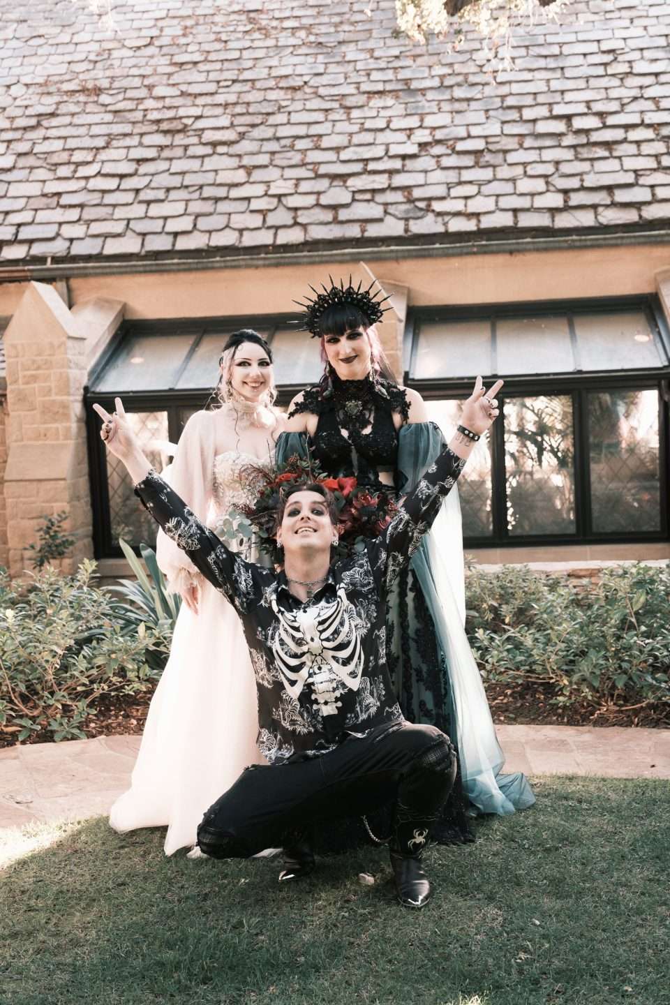 Dark Victorian Meets Queen of the Damned Cemetery Wedding · Rock n Roll ...