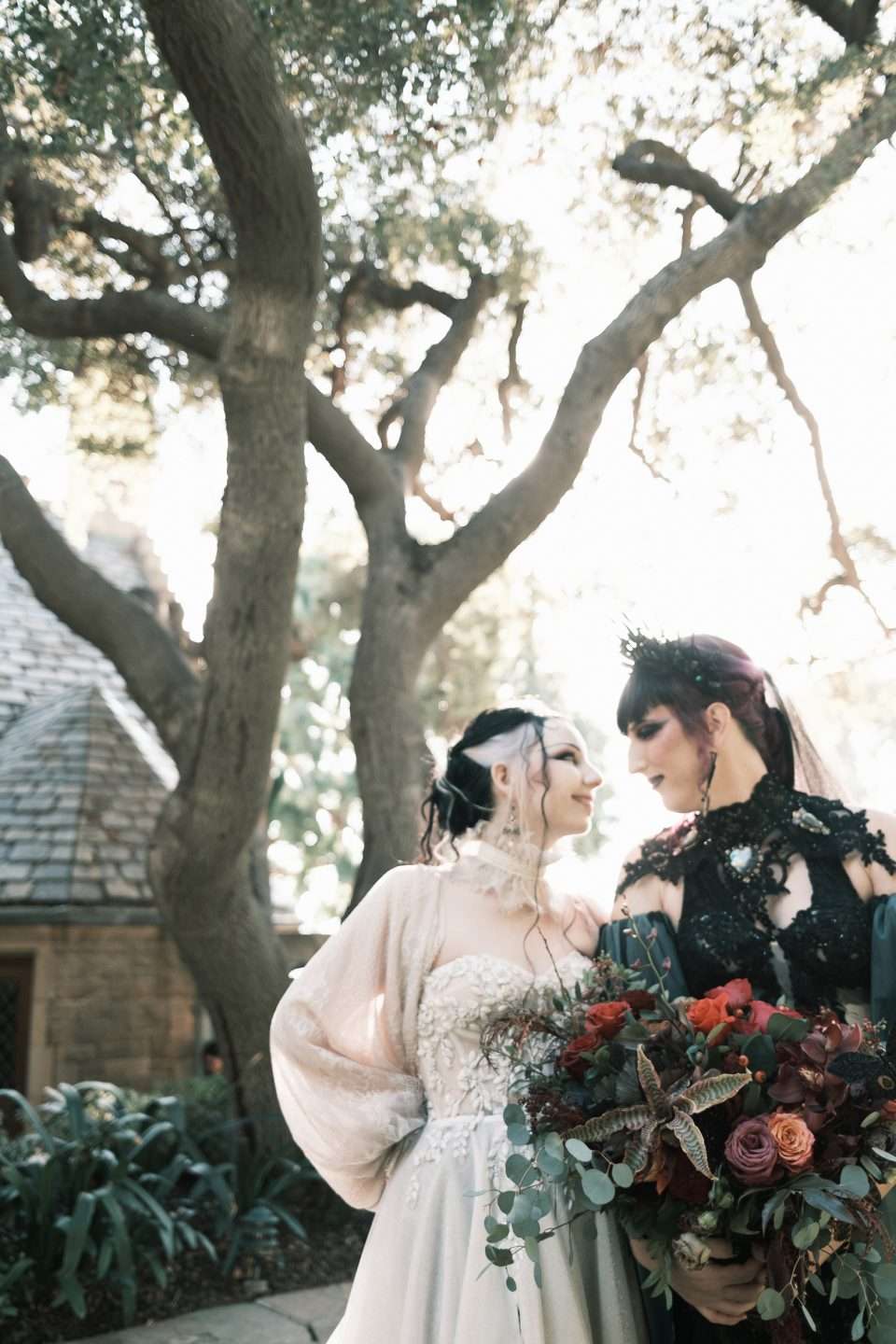 Dark Victorian Meets Queen of the Damned Cemetery Wedding · Rock n Roll ...