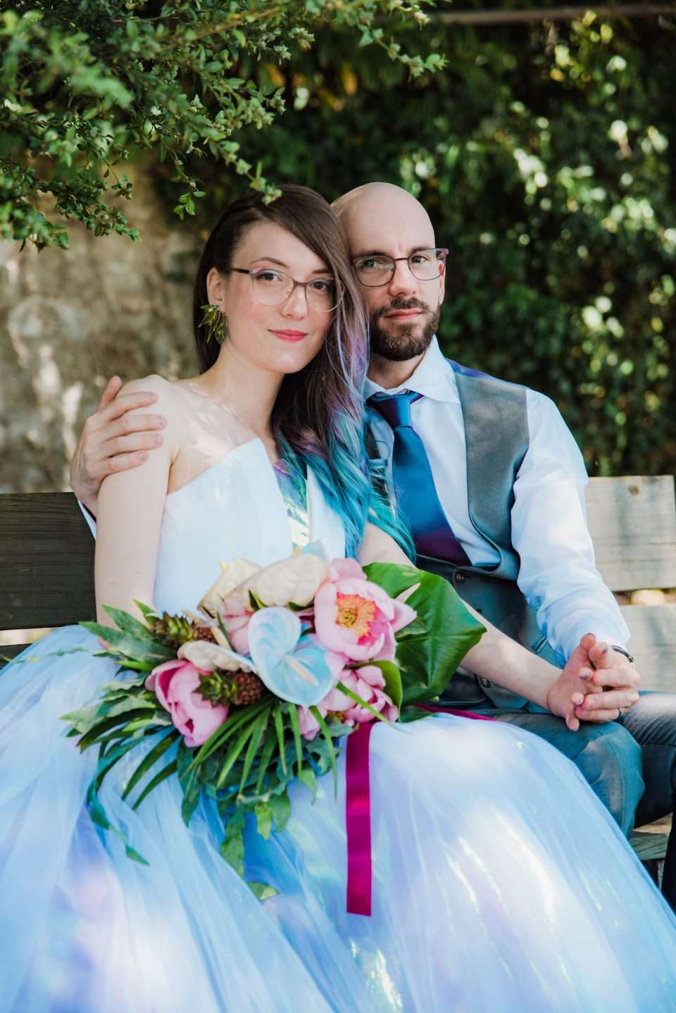 Holographic Cyberpunk Wedding · Rock n Roll Bride