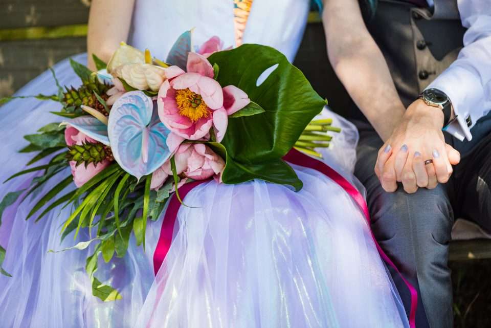 Holographic Cyberpunk Wedding · Rock n Roll Bride