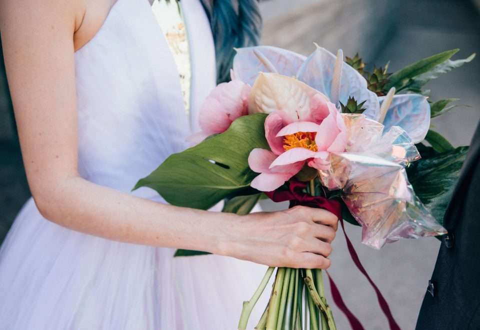 Holographic Cyberpunk Wedding · Rock n Roll Bride