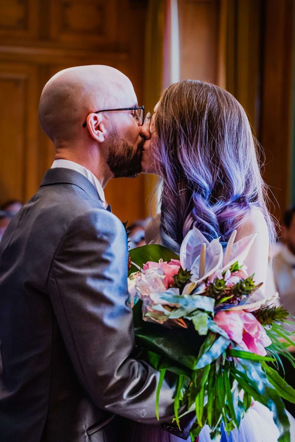 Holographic Cyberpunk Wedding · Rock n Roll Bride