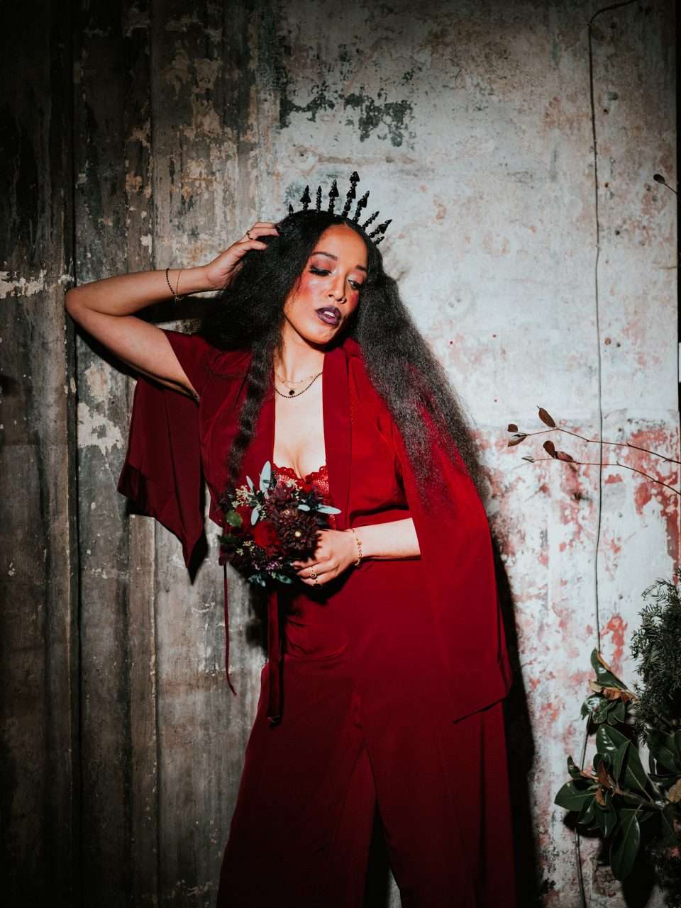 Not a Phase: An Emo Inspired Bridal Shoot for Rock n Roll Bride ...