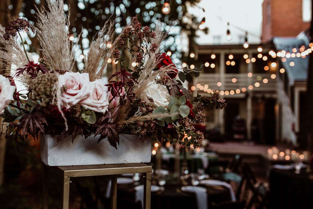‘Til Death: Moody Emerald, Black and Gold Wedding · Rock n Roll Bride