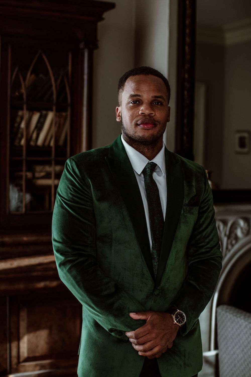 ‘Til Death: Moody Emerald, Black and Gold Wedding · Rock n Roll Bride