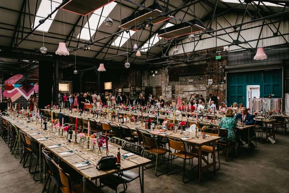 Colourful and Fun Warehouse Wedding Which Went on til 4am! · Rock n ...