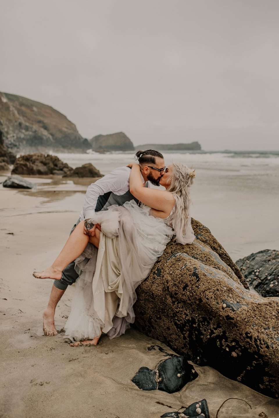 Rustic, Intimate Cornish Wedding by the Sea · Rock n Roll Bride