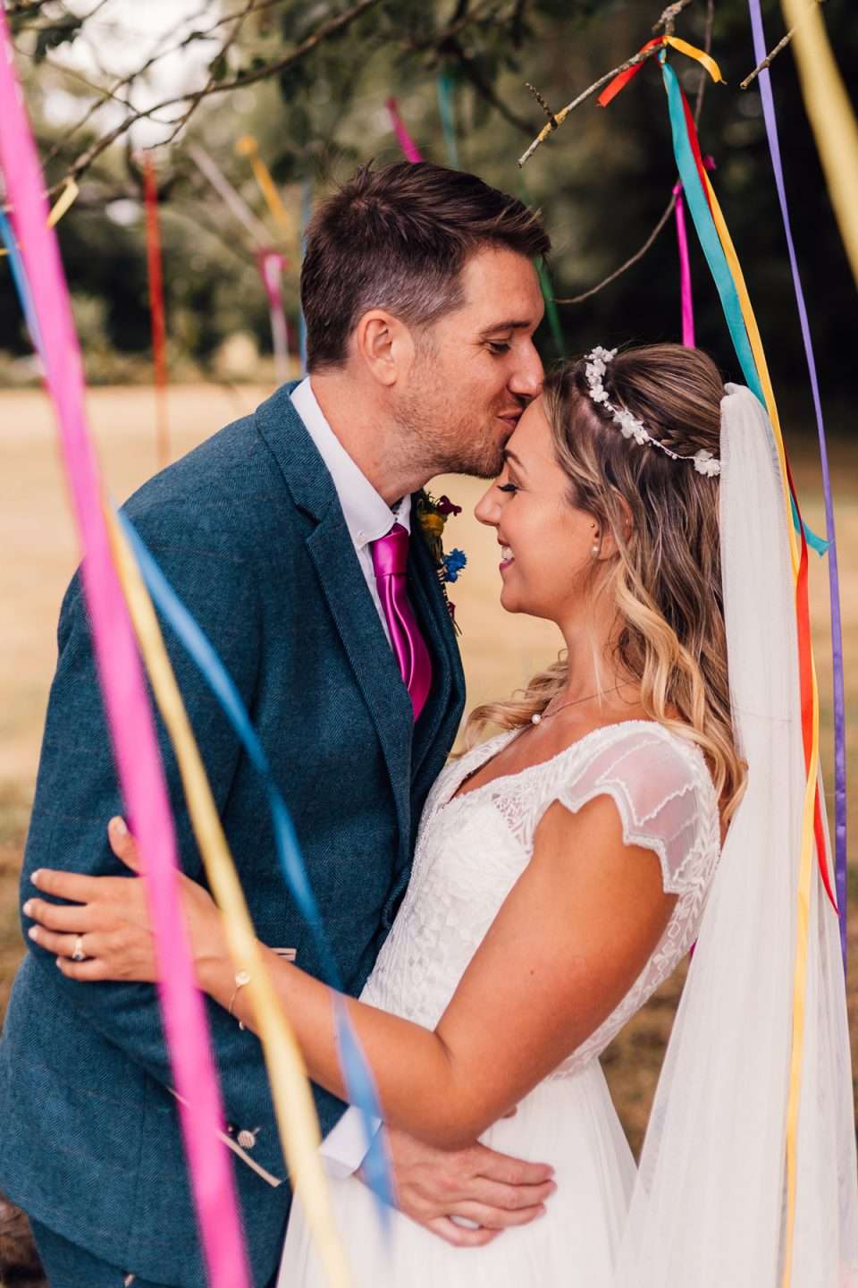 Colourful Festival Wedding with Flower Boys & The Groom DJing · Rock n ...