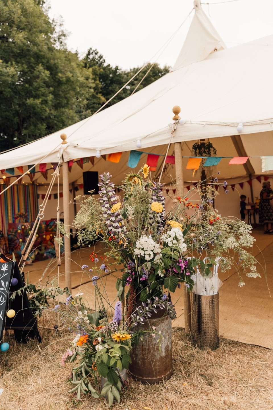 Colourful Festival Wedding with Flower Boys & The Groom DJing · Rock n ...