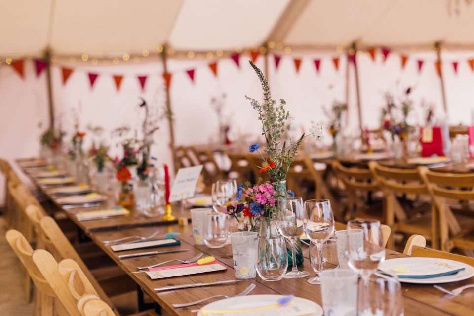 Colourful Festival Wedding with Flower Boys & The Groom DJing · Rock n ...