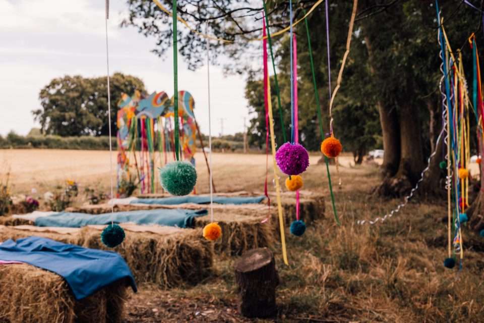 Colourful Festival Wedding with Flower Boys & The Groom DJing · Rock n ...