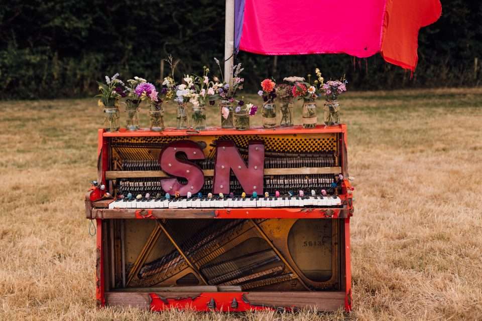 Colourful Festival Wedding with Flower Boys & The Groom DJing · Rock n ...