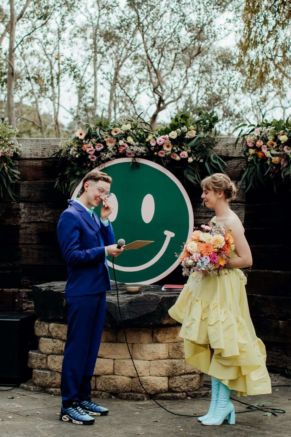 Colour Explosion, Festival-Style wedding in the Australian Bush · Rock ...