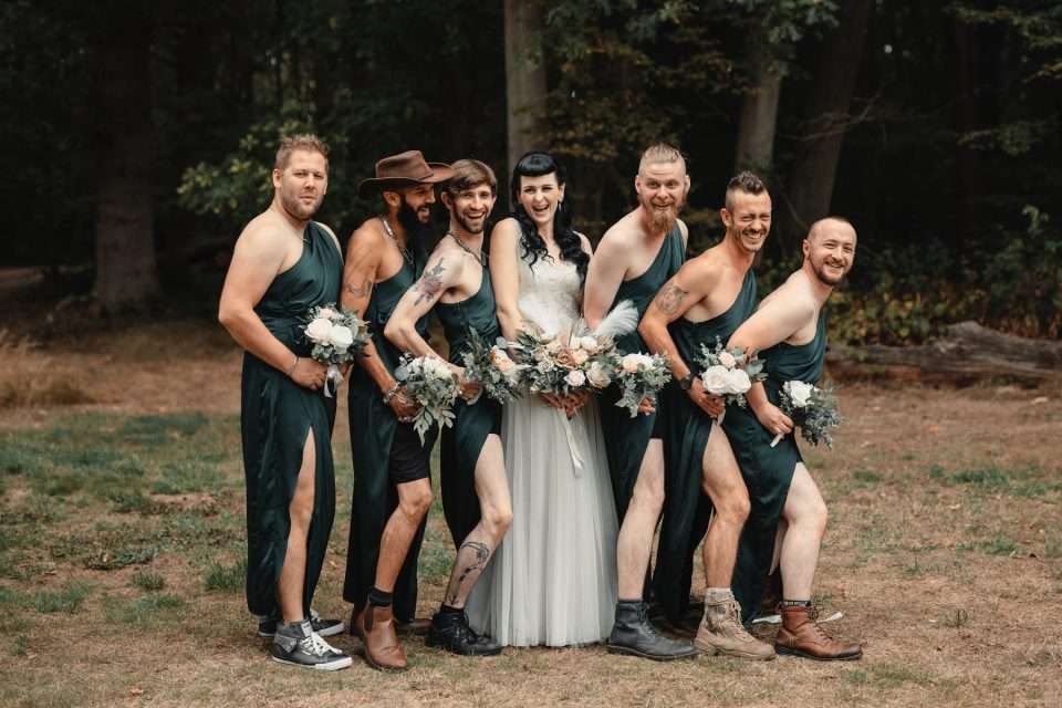 Rustic & Relaxed Barn Wedding with Gender Reversal Bridesmaid ...