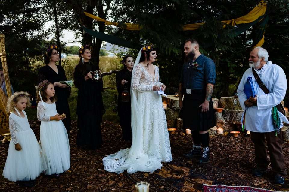 Twilight Druid Wedding in the Welsh Mountains · Rock n Roll Bride