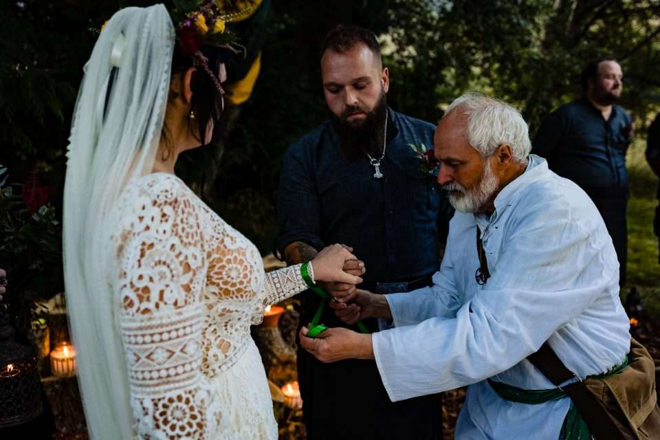 Twilight Druid Wedding in the Welsh Mountains · Rock n Roll Bride