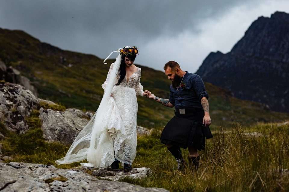 Twilight Druid Wedding in the Welsh Mountains · Rock n Roll Bride