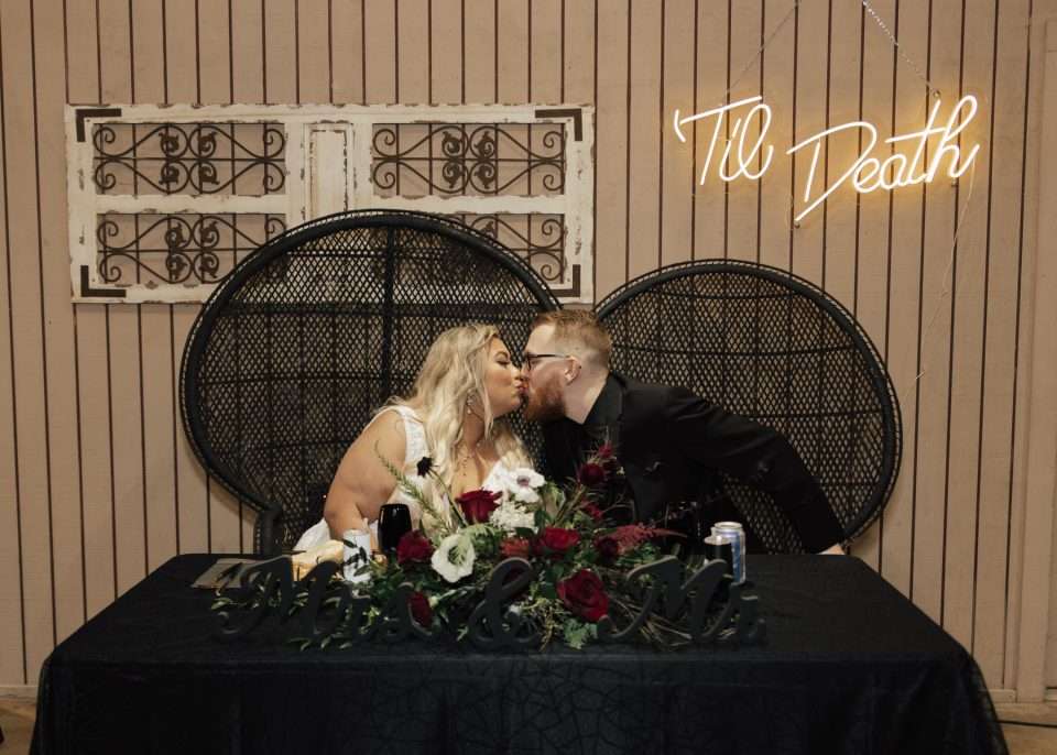 Emo, Pop Punk, Til Death Themed Winter Wedding · Rock n Roll Bride