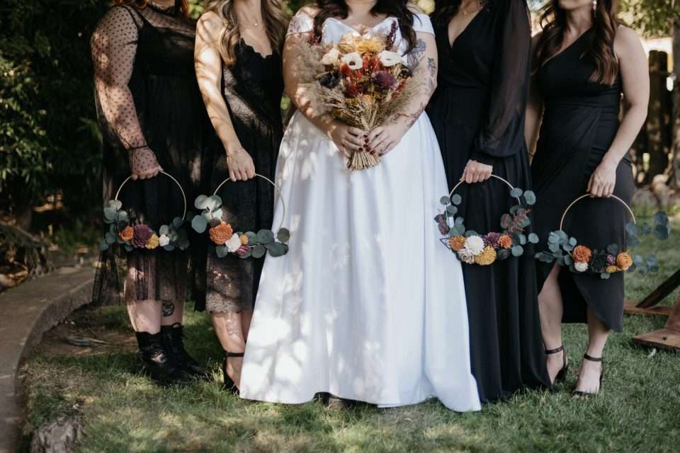 DIY ‘Til Death Themed Halloween Wedding · Rock n Roll Bride