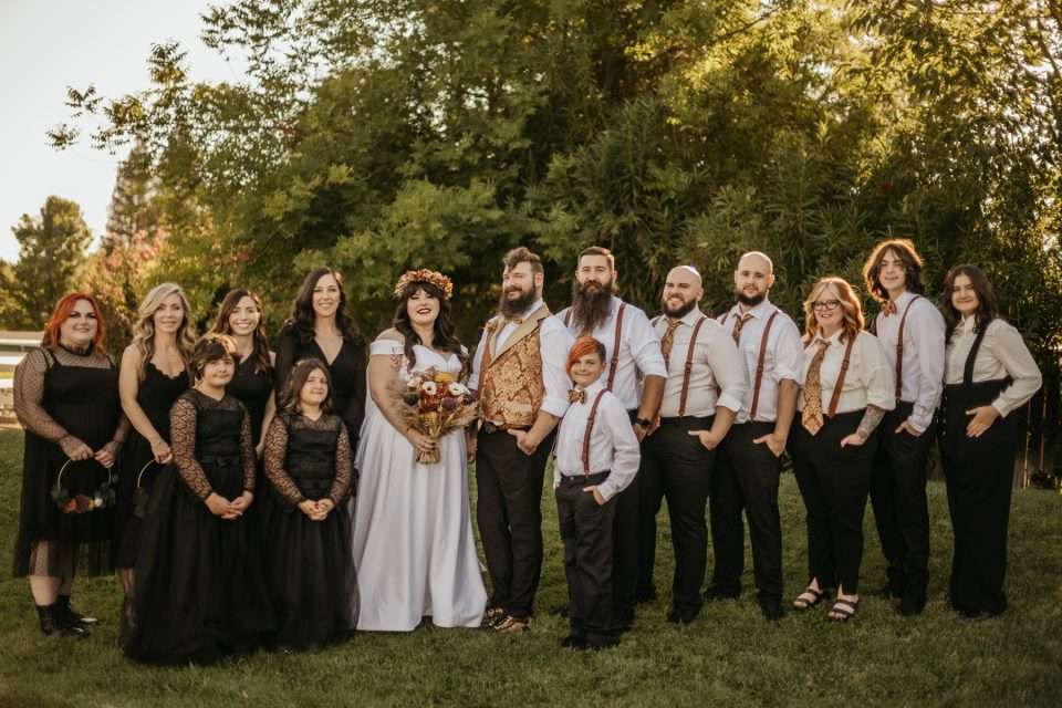 DIY ‘Til Death Themed Halloween Wedding · Rock n Roll Bride
