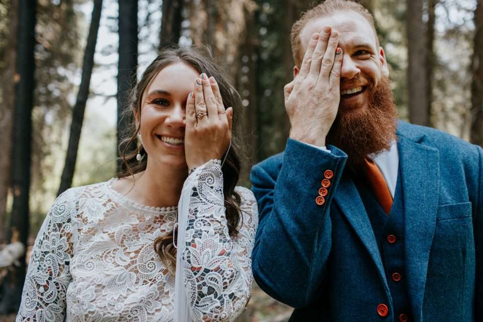 Seventies Rainbow Vibes in the Forest · Rock n Roll Bride