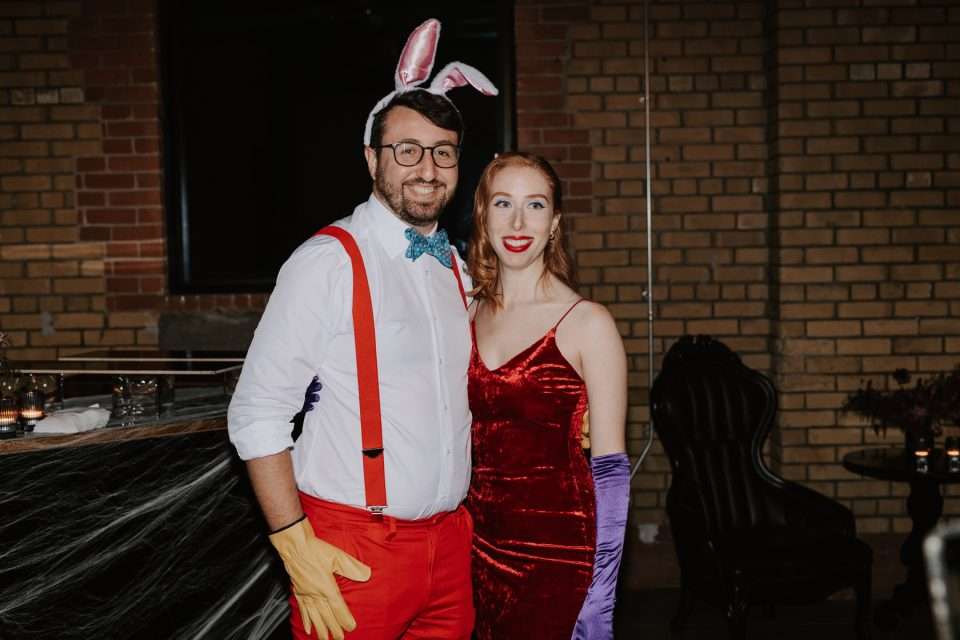 Halloween Wedding with Guests in Fancy Dress · Rock n Roll Bride