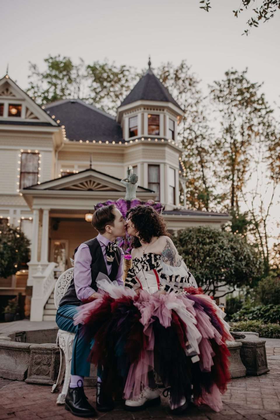 Whimsical Gothic Tea Party Wedding · Rock n Roll Bride