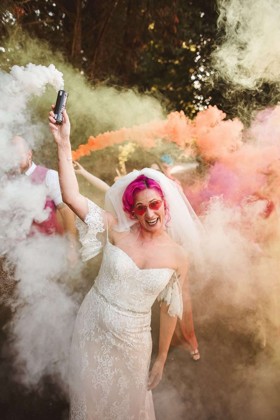 Tickled Pink Wedding with a Drag Queen Celebrant · Rock n Roll Bride