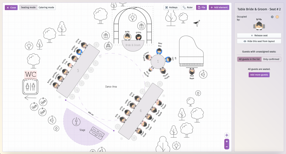 How to Create the Perfect Seating Chart with Wedding Planning Assistant ...