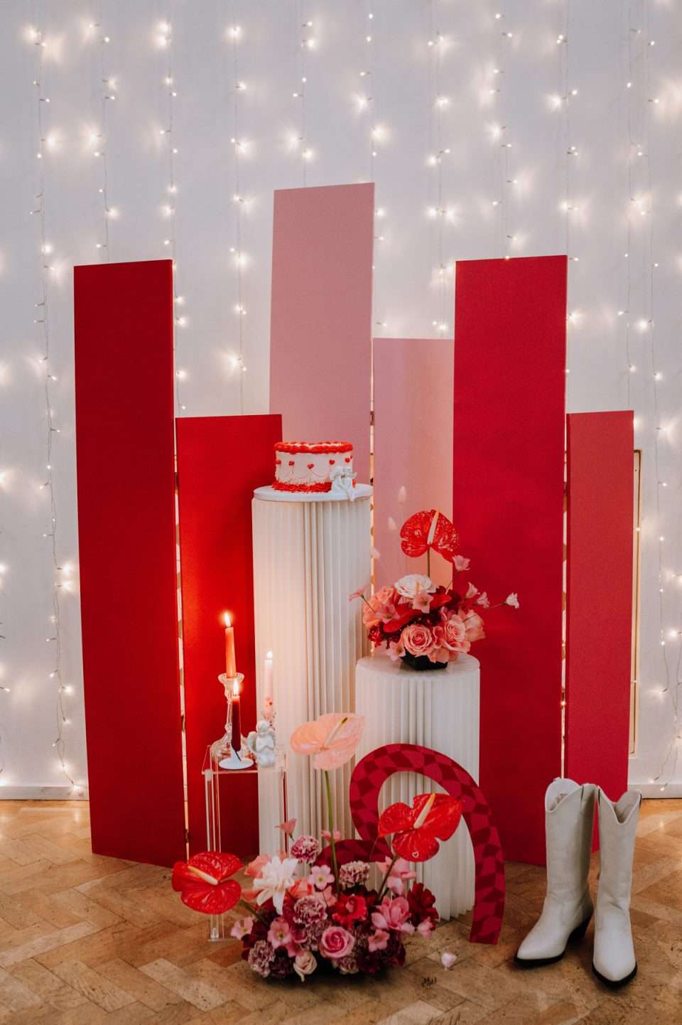 Kitsch & Cute with an Edge: A Pink & Red Valentine’s Day Wedding Shoot ...