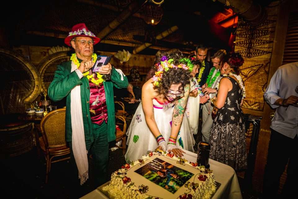 Colourful, Tropical Tiki Bar Wedding with a Focus on Fun · Rock n Roll ...