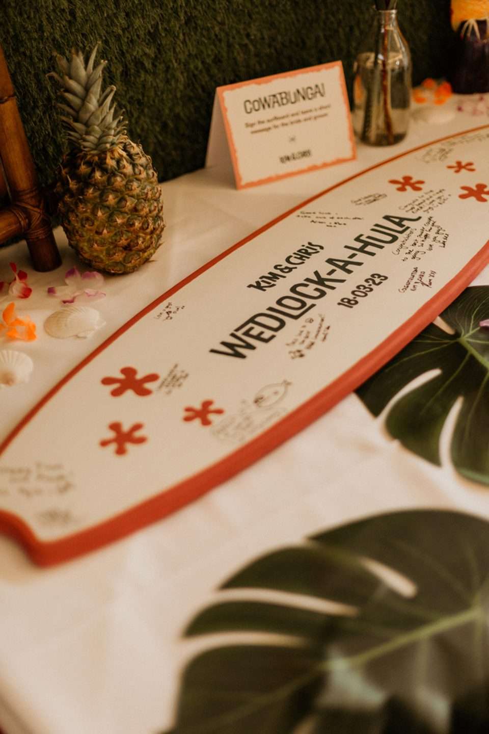 Sixties Inspired Tropical Tiki Wedding · Rock n Roll Bride