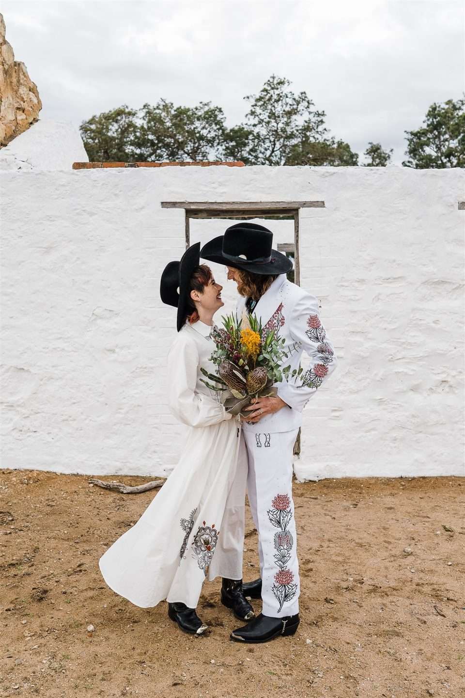 Rock n Roll Cowboy Wedding at Home · Rock n Roll Bride