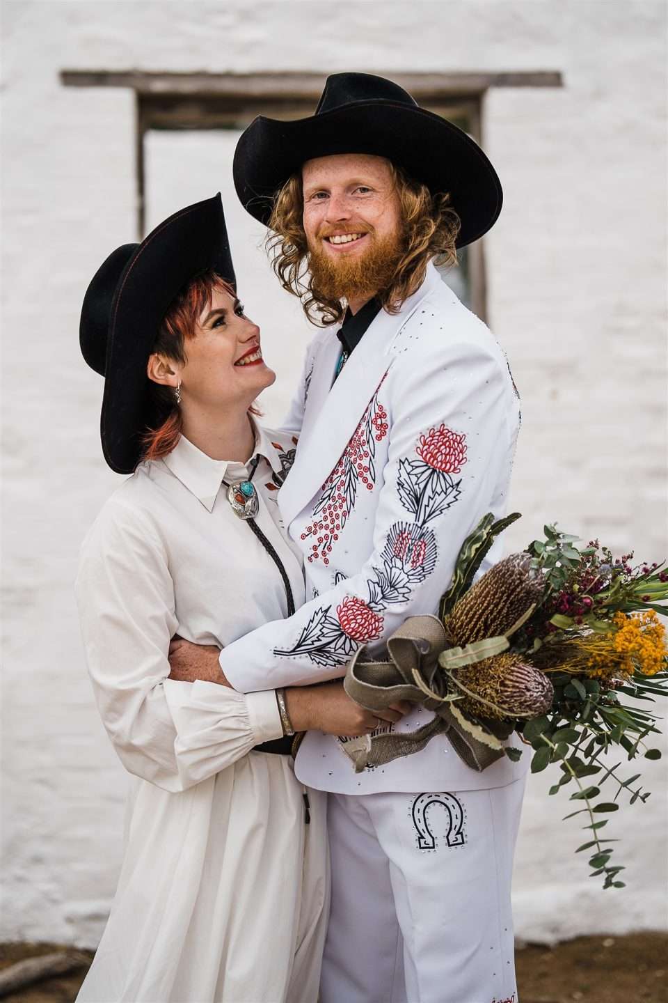 Rock n Roll Cowboy Wedding at Home · Rock n Roll Bride