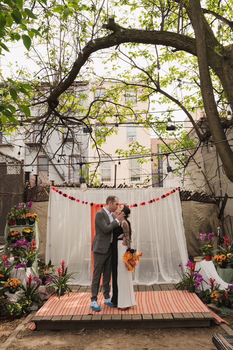 Brooklyn Backyard Community Wedding · Rock n Roll Bride