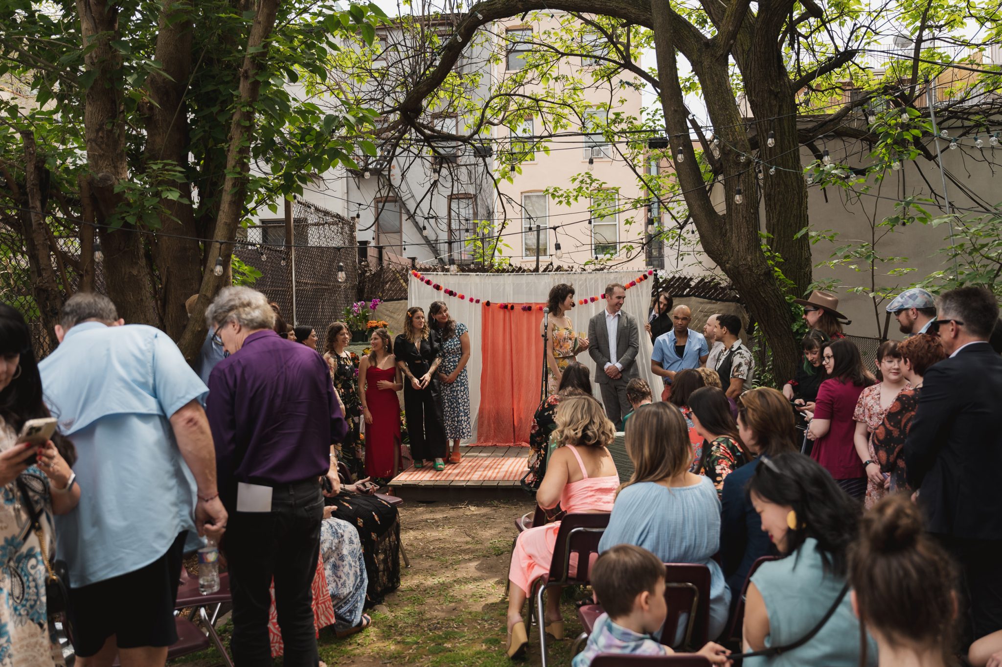 Brooklyn Backyard Community Wedding · Rock n Roll Bride