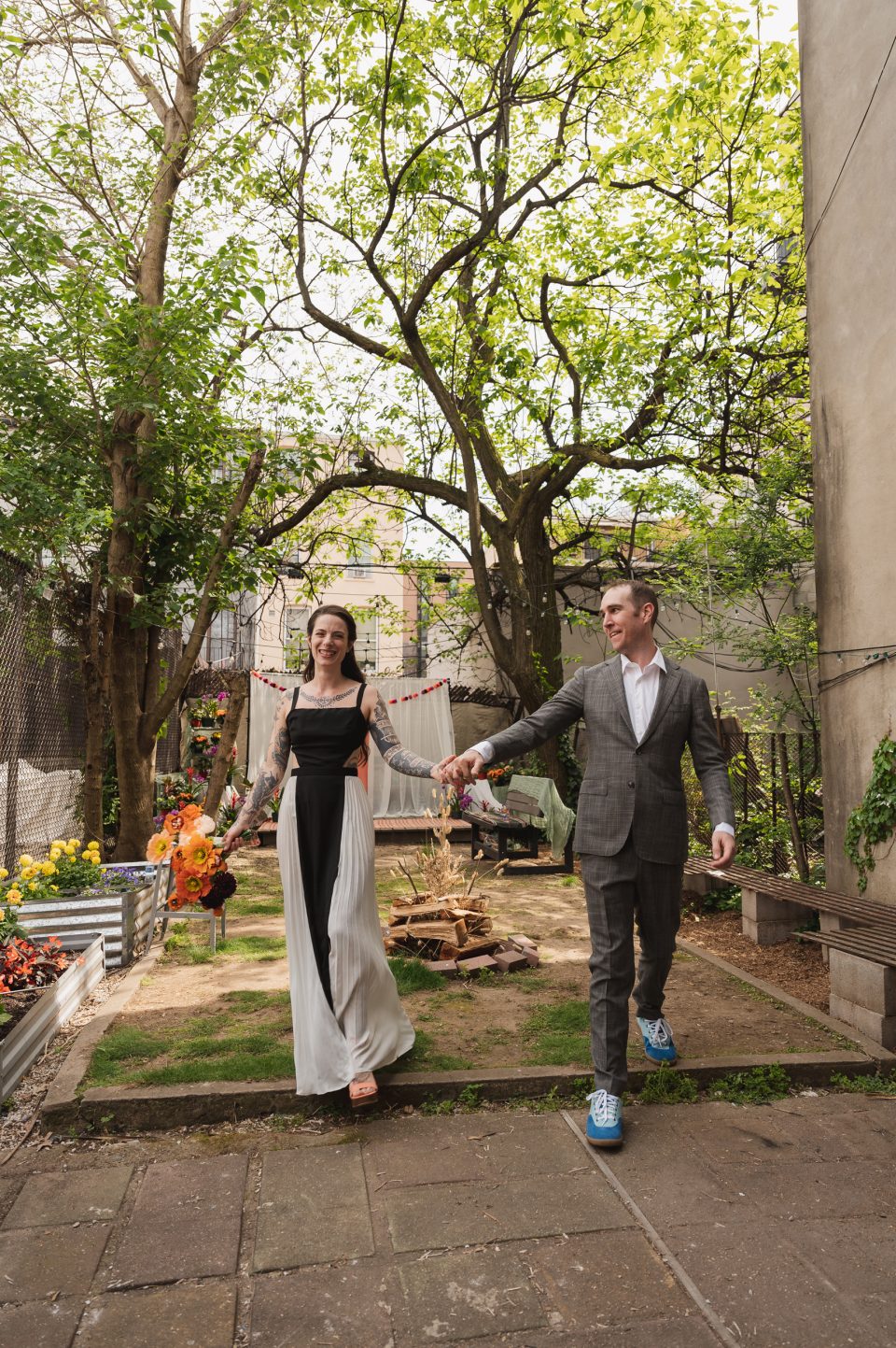 Brooklyn Backyard Community Wedding · Rock n Roll Bride