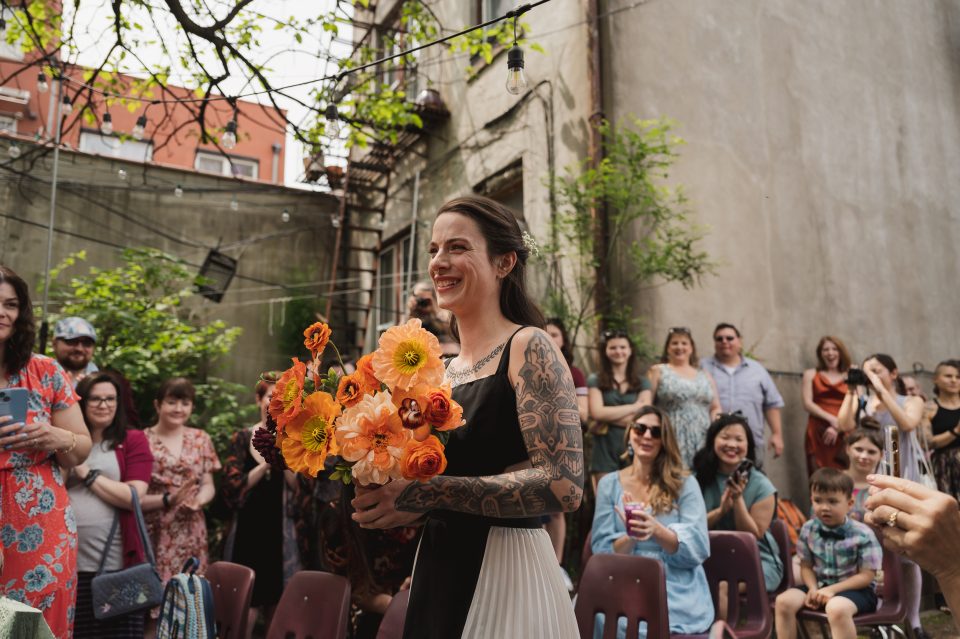 Brooklyn Backyard Community Wedding · Rock n Roll Bride